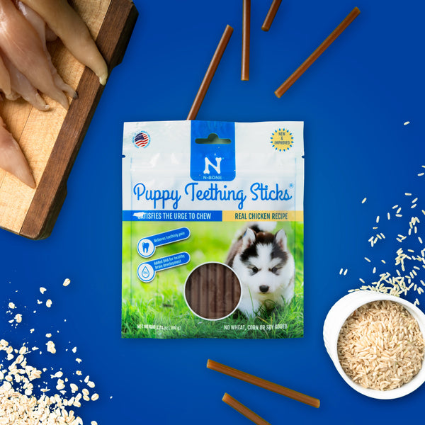 N-Bone® Puppy Teething Sticks, Chicken Flavor – npicpetuk